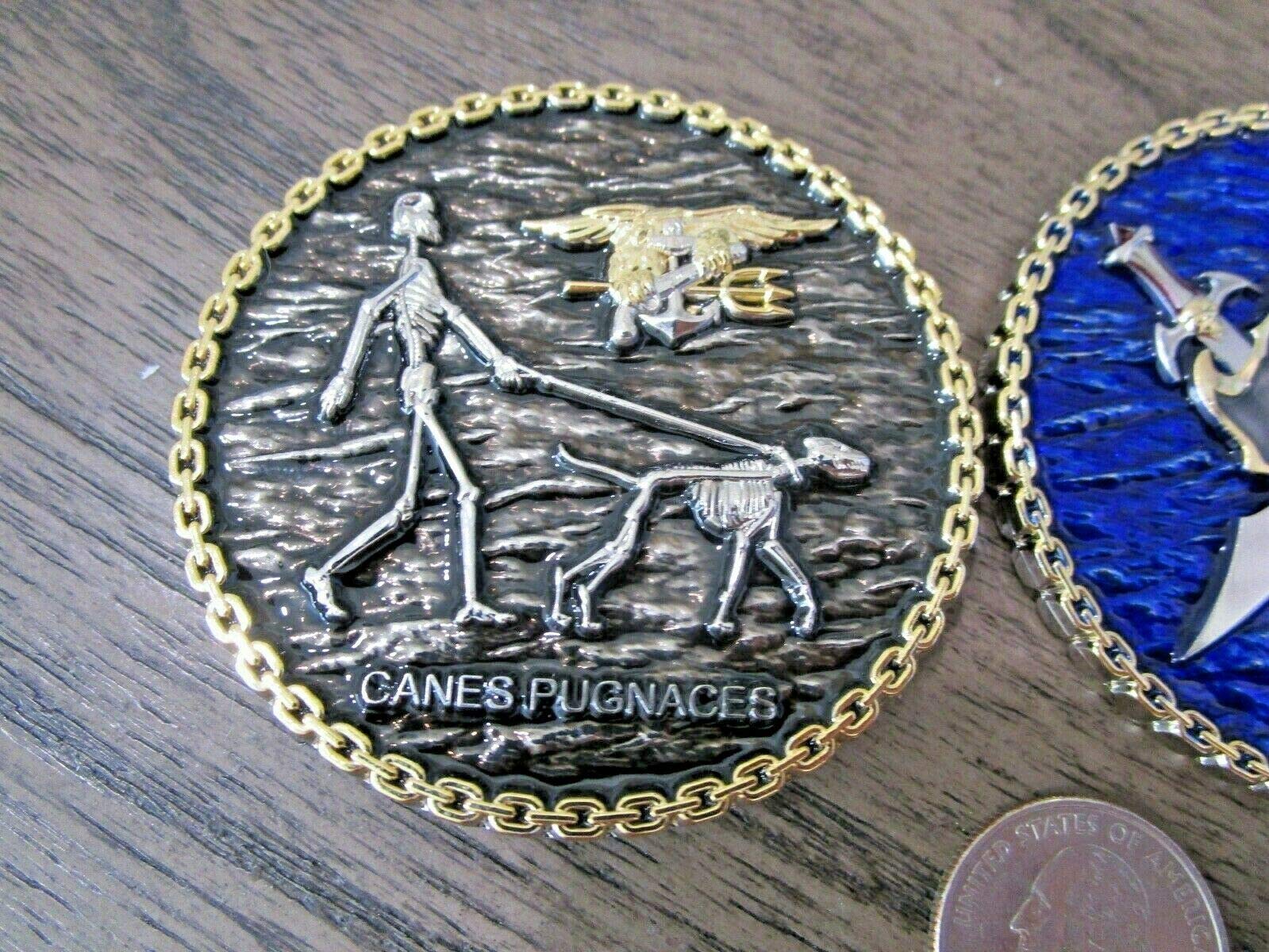 Navy Seal Team Six K9 Blue Squadron War Dogs Seals DEVGRU Challenge Coin