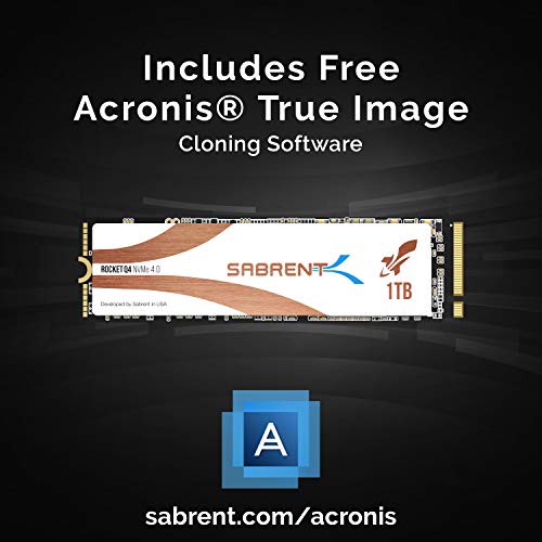 SABRENT 1TB Rocket Q4 NVMe PCIe 4.0 M.2 2280 Internal SSD Maximum Performance Solid State Drive with Heatsink |R/W 4700/1800 MB/s (SB-RKTQ4-HTSS-1TB)