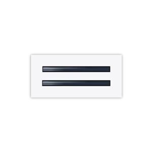 buildmart - 10x4 modern ac vent cover - decorative white air vent - standard linear slot diffuser - register grille for ceiling, walls & floors - texas buildmart