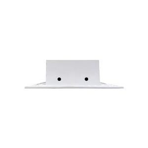 BUILDMART - 10x4 Modern AC Vent Cover - Decorative White Air Vent - Standard Linear Slot Diffuser - Register Grille for Ceiling, Walls & Floors - Texas Buildmart