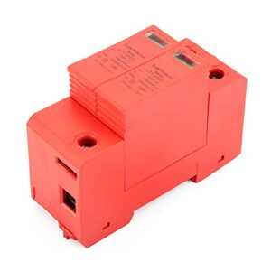 DC 1000V 2P House Protector 10-20KA Low-Voltage Arrester Device Flame Retardant Din Rail Protection Device for Lightning Protection