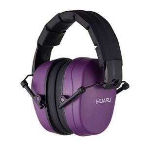 HUARUI Noise Reduction Ear Muffs for Hunting, Shooting Ear Protection Headphones Fits for Adults to Kids Hearing Protection Ear Muffs Noise Cancelling Ear Protector