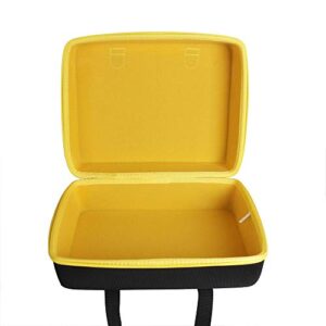 adada Hard Travel Case for DEWALT DCC020IB 20V Max Inflator (Outer Black + Inner Yellow)