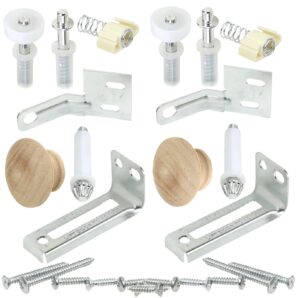 harrier hardware bifold door hardware repair & replacement kit, 2-door set