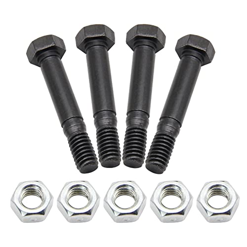 Ganivsor Replacement Snowthrower Shear Pin 4Bolt & 5Nut for Ariens Snowblower 52100100 521001 00659100 ST824E ST1027LE