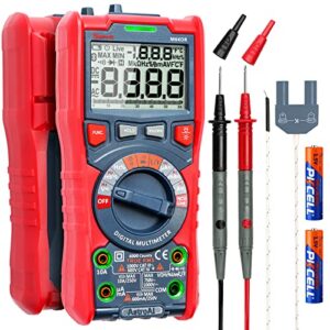 astroai digital multimeter, trms 6000 counts auto-ranging voltage tester voltmeter measuring ac/dc voltage current, capacitance resistance frequency temperature continuity diodes with ncv