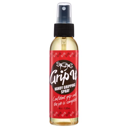 Grip-iT Hand Grip Spray 4 oz - Better Pole Grip for Pole Dancing - Firm Grip for Aerial Silks & Yoga Swing - Supercharge Your Tennis Overgrips - Pickleball Paddles Grip Replacement - Rosin Based