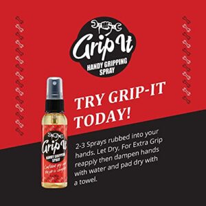 Grip-iT Hand Grip Spray 4 oz - Better Pole Grip for Pole Dancing - Firm Grip for Aerial Silks & Yoga Swing - Supercharge Your Tennis Overgrips - Pickleball Paddles Grip Replacement - Rosin Based