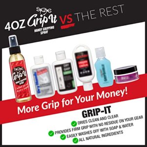 Grip-iT Hand Grip Spray 4 oz - Better Pole Grip for Pole Dancing - Firm Grip for Aerial Silks & Yoga Swing - Supercharge Your Tennis Overgrips - Pickleball Paddles Grip Replacement - Rosin Based