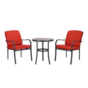 dulce domi 3 pieces outdoor furniture,patio table and chairs, dinning table and chais, patio conversation set, porch patio set, furniture patio all-weather outdoor patio furniture