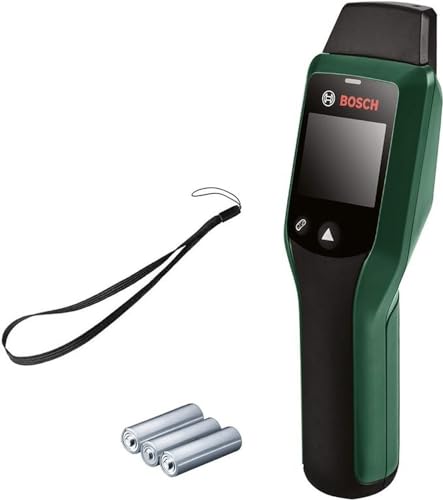 Bosch moisture meter UniversalHumid (precise results thanks to wood group selection and LED traffic light for easy interpretation)