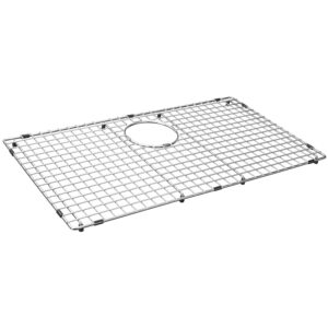 serene valley sink bottom grid 29-1/2" x 14-9/16", rear drain with corner radius 3/8", sink protector ndg3015r