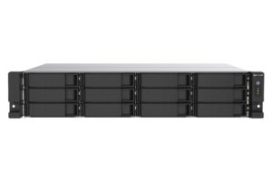 qnap ts-1273au-rp 12 bay high-performance rackmount nas with 2 x 2.5gbe ports, redundant psu