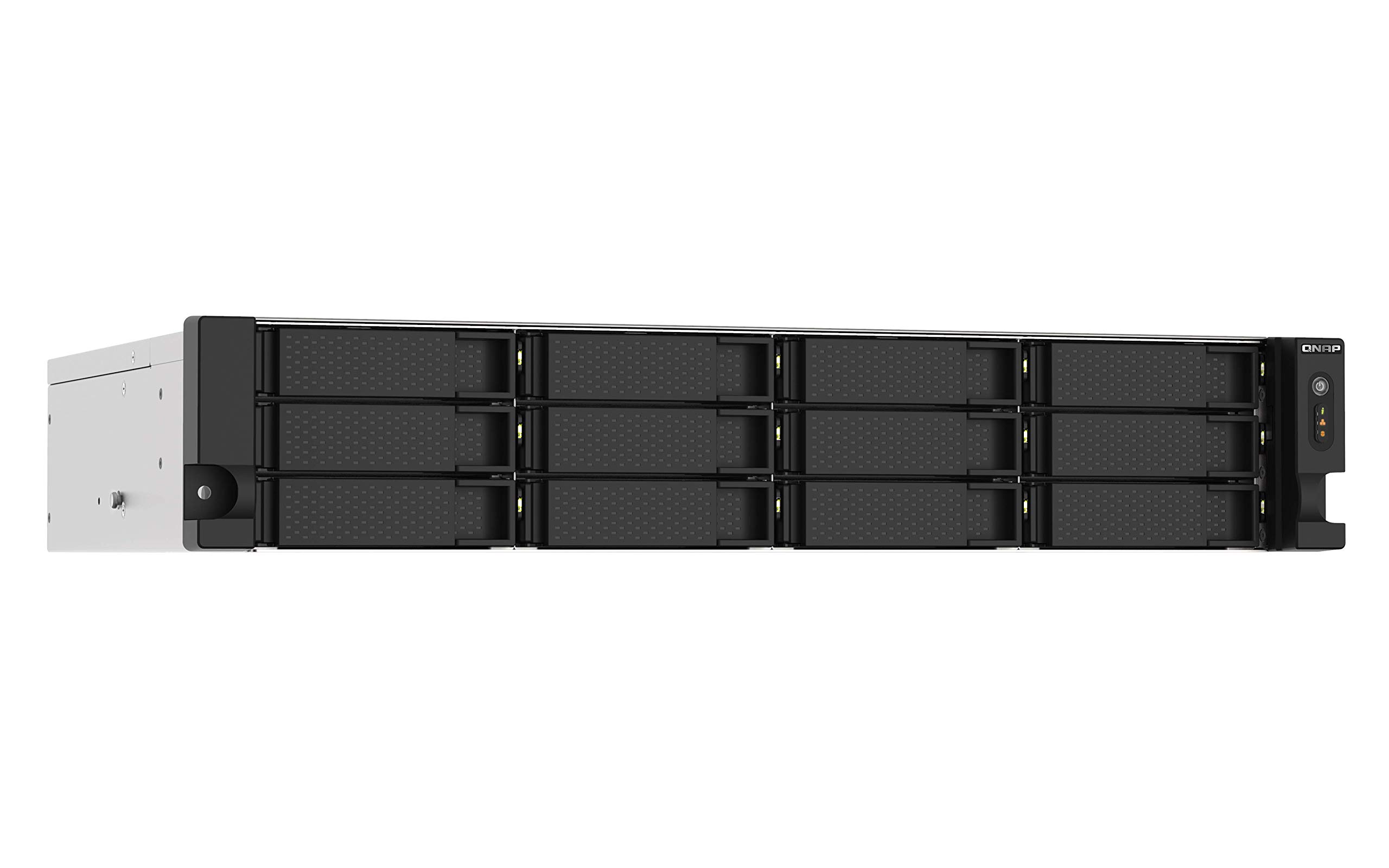 QNAP TS-1273AU-RP 12 Bay High-Performance Rackmount NAS with 2 x 2.5GbE Ports, Redundant PSU