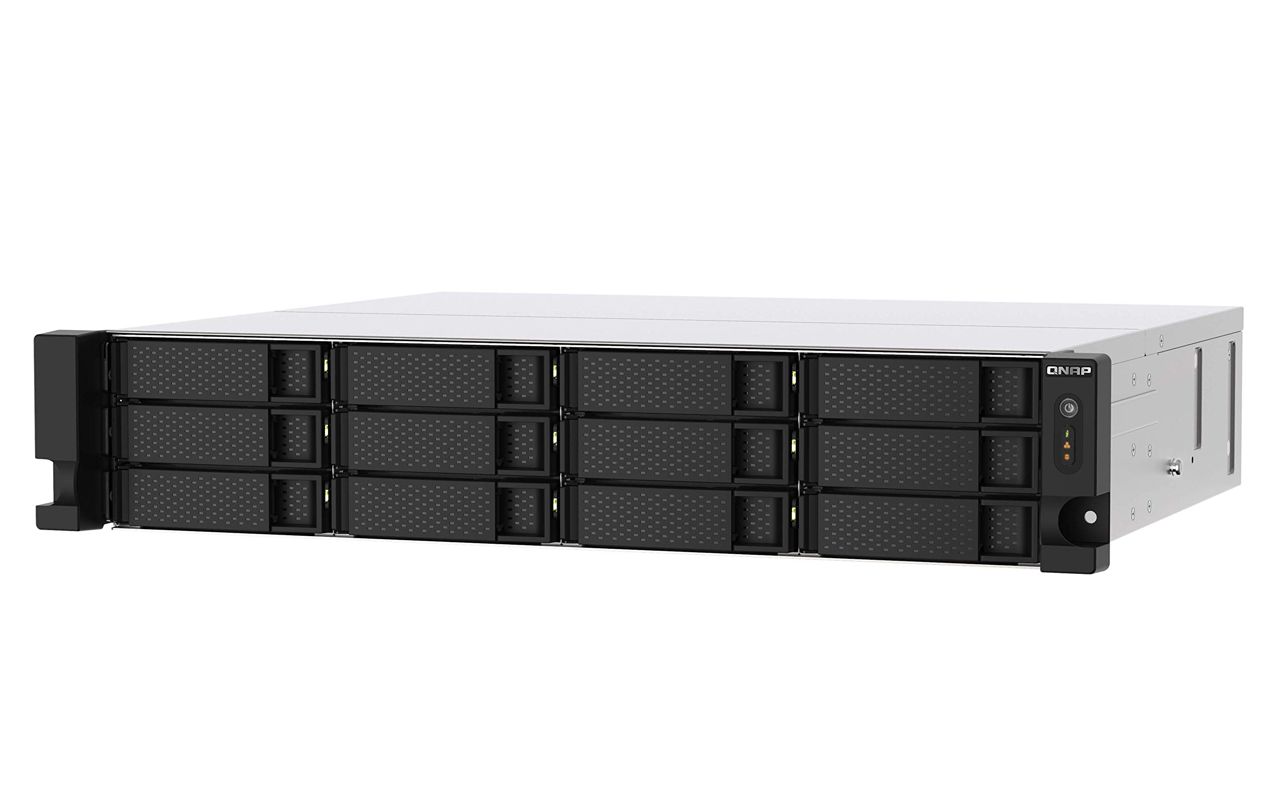 QNAP TS-1273AU-RP 12 Bay High-Performance Rackmount NAS with 2 x 2.5GbE Ports, Redundant PSU