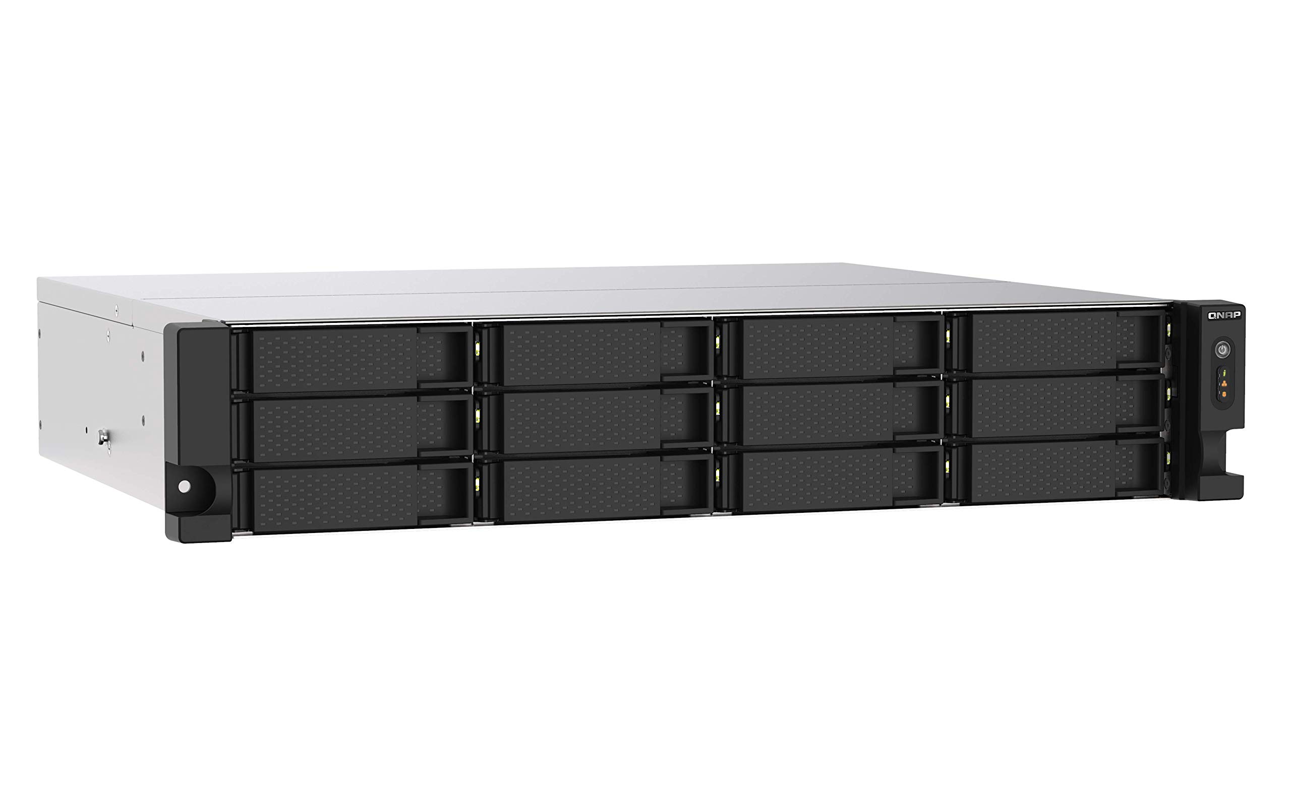 QNAP TS-1273AU-RP 12 Bay High-Performance Rackmount NAS with 2 x 2.5GbE Ports, Redundant PSU