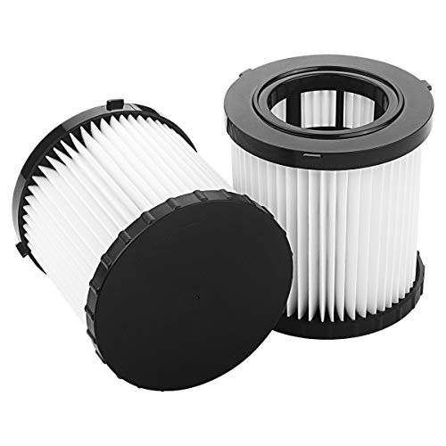 A-KARCK DCV5801H Replacement Filter 2Pack Compatible with DeWalt DCV580 & DCV581H Wet Dry Vacuum, Washable and Reusable