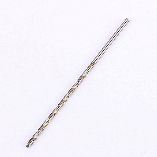 4mm 4mm Long Wood Drill, Extra Lange Bohrer, HSS Twist Drill Bits with Straight Shank for Hard Metal, Stainless Steel, Cast Iron and Other Hard Materials, 1 Piece