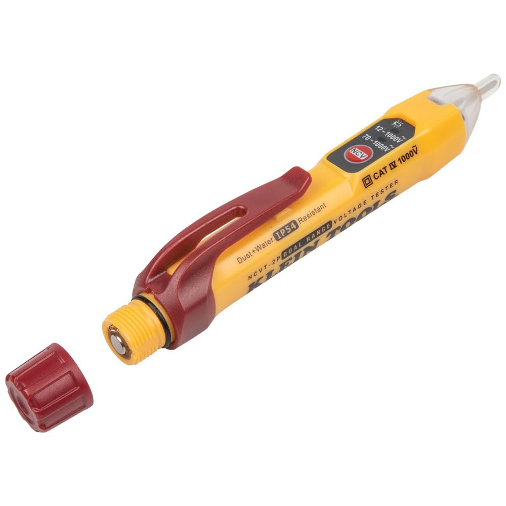 Klein Tools NCVT2PKIT Non-Contact Voltage Tester with Outlet Tester, 12-48V AC or 48 - 1000V AC Dual Range for Broad Application