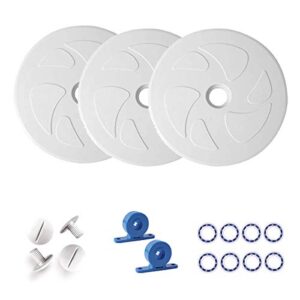 gekufa pool cleaner replacement kit compatible with polaris 180, 280 including 3 pcs c6 large wheels,8 pcs c60 wheel ball bearings,2 pcs c80 turbine bearings,4 pcs c55 plastic screws