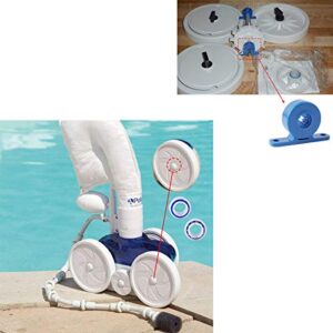 Gekufa Pool Cleaner Replacement kit Compatible with Polaris 180, 280 Including 3 Pcs C6 Large Wheels,8 Pcs C60 Wheel Ball Bearings,2 Pcs C80 Turbine Bearings,4 Pcs C55 Plastic Screws