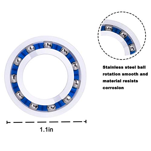 Gekufa Pool Cleaner Replacement kit Compatible with Polaris 180, 280 Including 3 Pcs C6 Large Wheels,8 Pcs C60 Wheel Ball Bearings,2 Pcs C80 Turbine Bearings,4 Pcs C55 Plastic Screws