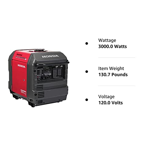 Honda EU3000IS1AG 3000W Gasoline Inverter Portable Generator w/CO-MINDER