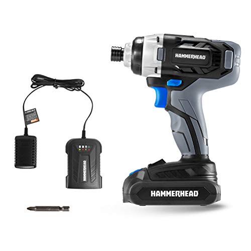 Hammerhead 20V 1/4 Inch Cordless Impact Driver Kit with 1.5Ah Battery and Charger – HCID201