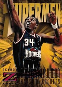 1996-97 skybox z-force series 2 basketball #186 hakeem olajuwon houston rockets official nba trading card