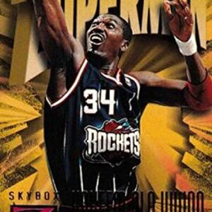 1996-97 SkyBox Z-Force Series 2 Basketball #186 Hakeem Olajuwon Houston Rockets Official NBA Trading Card