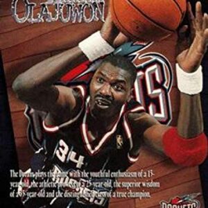 1996-97 SkyBox Z-Force Series 2 Basketball #186 Hakeem Olajuwon Houston Rockets Official NBA Trading Card