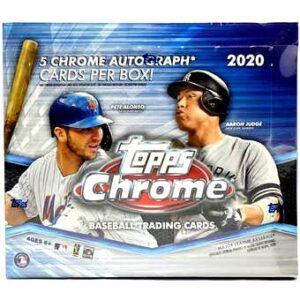 2020 topps chrome mlb baseball jumbo box (12 pks/bx)