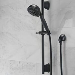 DELTA FAUCET 51559-BL H2Okinetic Slide Bar Hand Shower Handshower, Matte Black