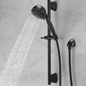 DELTA FAUCET 51559-BL H2Okinetic Slide Bar Hand Shower Handshower, Matte Black