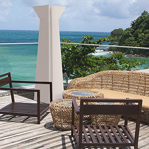 MR. COVER Pyramid Patio Heater Cover for Hiland, Outdoor Heater Cover Waterproof, Propane Heater Cover Heavy Duty with Zipper, 21W x 21D x 90H