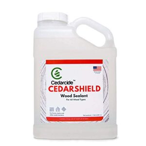 cedarcide cedarshield (1 gallon) | non-toxic wood treatment and stabilizer | protects wood from moisture and decay