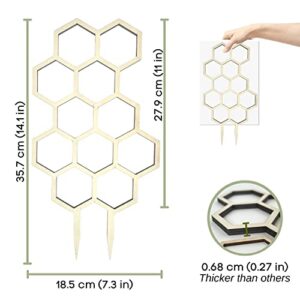 TAVALEAF 2 Pack Indoor Plant Trellis, Honeycomb Shaped Indoor Trellis for Climbing Plants, Small Plant Trellis for Plants, Small Trellis for House Plant, Trellis Small Climbing Plant Support (gt1)