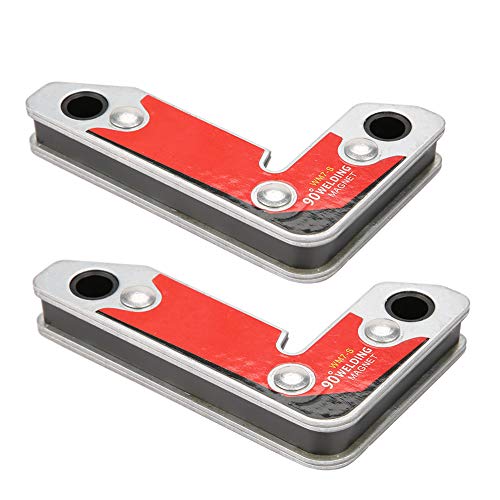 Pupilash Welding Magnet- Strong Welding Magnet Clamp Magnetic Holder Inside/Outside Fixer Welder Tool 30/60/90 Degree 2Pcs