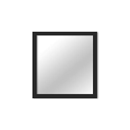 Stupell Industries Emerson Square Black Framed Mirror, 12" x 12" (MI-100_bl_12x12)