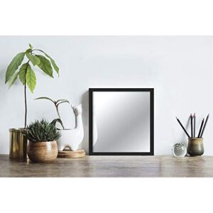 Stupell Industries Emerson Square Black Framed Mirror, 12" x 12" (MI-100_bl_12x12)