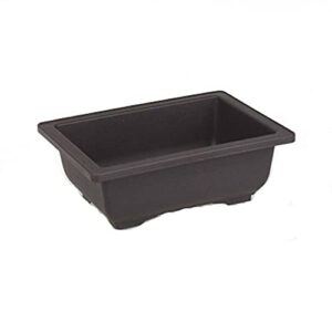 yitaqi 1pc bonsai training pots - classic deep humidity trays with built in mesh - plastic square pot & bonsai plants growing pots(rectangle s)