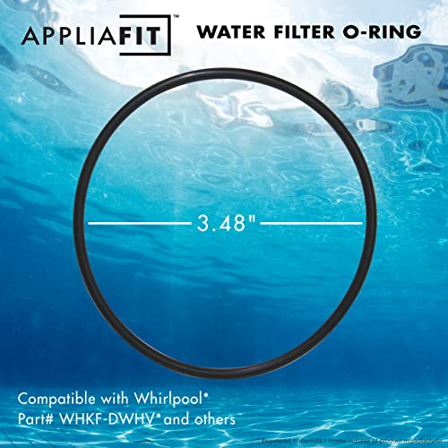 AppliaFit 6-Pack O-Rings Compatible with Whirlpool WHKF-C8 for WHKF-DWHV, WHKF-DWH & WHKF-DUF Water Filter Housings