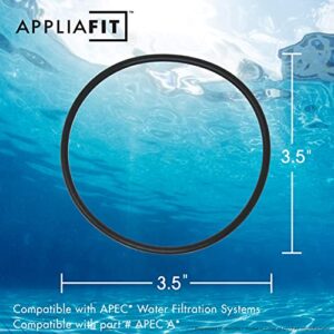 AppliaFit O-Rings Compatible with APEC 3.5 Inch O-Rings For APEC Ultimate and Essence Series Reverse Osmosis Water Filters, Version A (6-Pack)