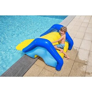 Bestway H2OGO! Giant Inflatable Outdoor Swimming Pool Water Slide with Built-In Sprinkler, Large Platform, and 4 Water Chambers for Stability