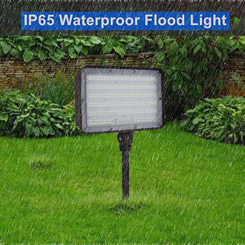 Dusk to Dawn Outdoor 100W LED Flood Light with Knuckle, 14000LM 1000W Equivalent, 100-277V 5000K Daylight, ETL Commercial LED Flood Light Fixture, Outdoor Security Lighting for Landscape,Parking Lot