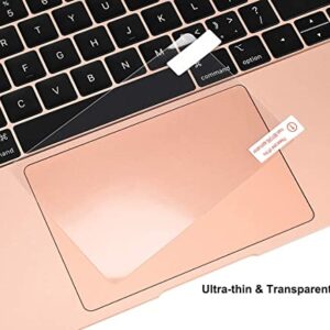 [2PCS] Trackpad Protector for 2021 2020 MacBook Air 13 Inch A2337 M1 A2179 A1932 Touch Pad Cover Skin Anti-Scratch Anti-Water for 2021 MacBook Air 13 Inch A2337 A2179 A1932 Touch ID Accessories, Clear