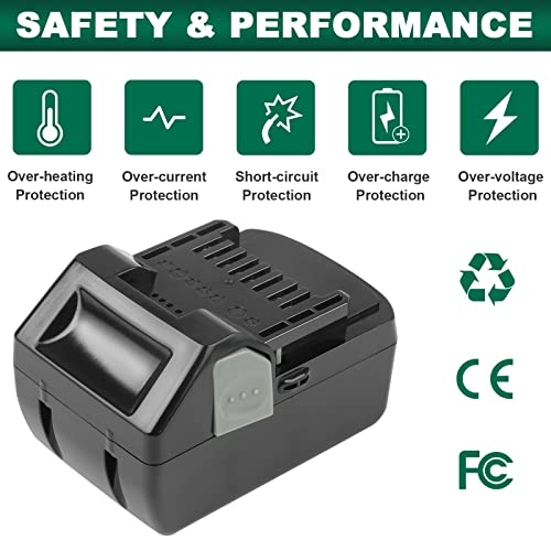 FANCY BUYING [2Pack] 18V 5.5Ah Replacement Lithium-ion Battery for Hitachi BSL1830 BSL1815X EB1814SL DS18DSAL 33055 330067 330068 330139 330557 Drill Cordless Tool