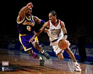 kobe bryant v. allen iverson 8" x 10" basketball photo