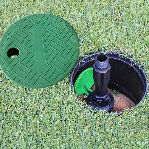 SEULEME Pneumatic Valve Box Cover Lid 6” Round Sprinkler System Irrigation Circular Valve Box,2 Pack