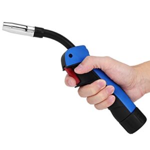 MIG/MAG 15AK Welding Torch Head Carbon Dioxide Welding Gun Part Head Replacement Rubber Handle Welding Cutter Torch Body Head for 150A-250A Welding Machine